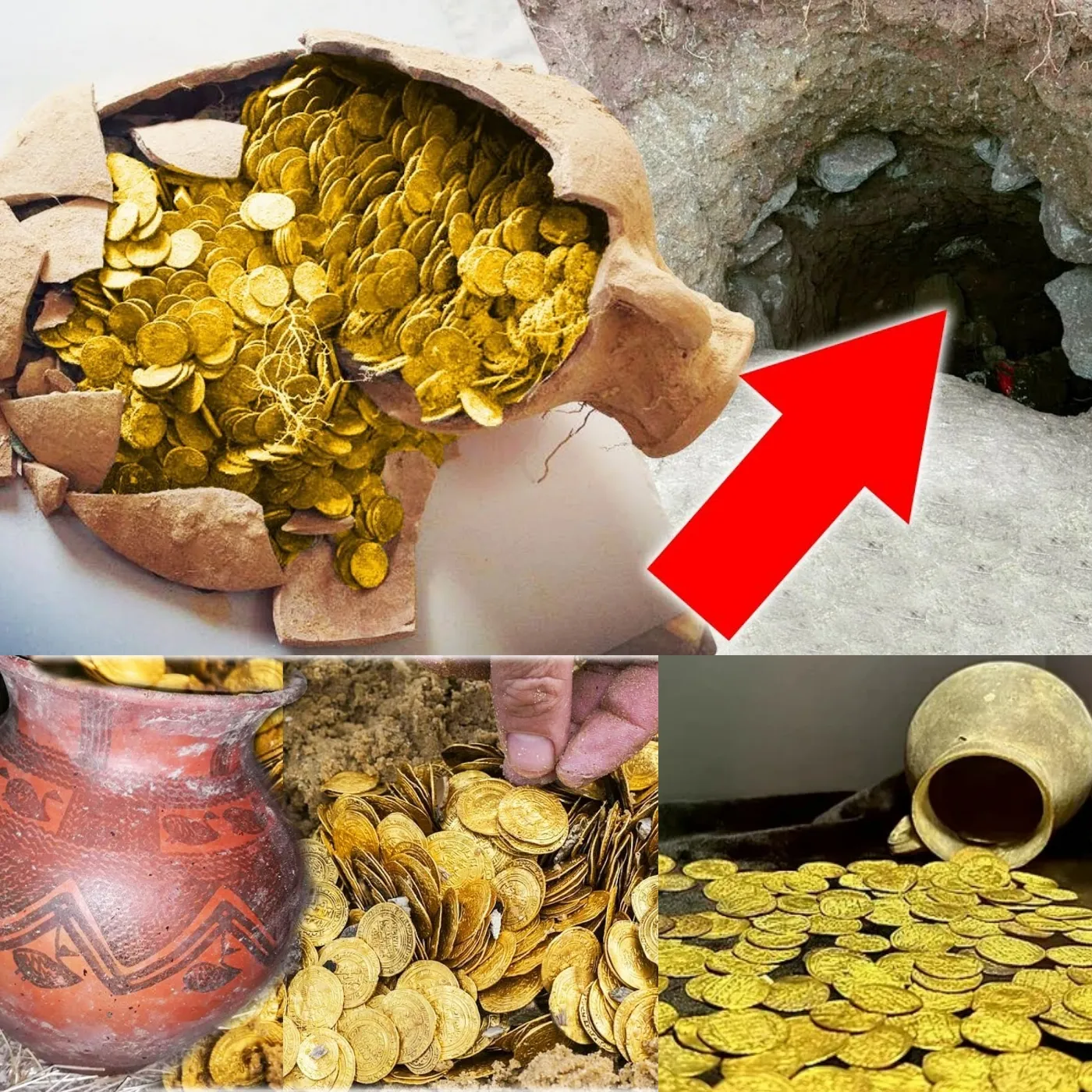 "Revealing the Past: Archaeologists Unearth Ancient Roman Gold Coins ...